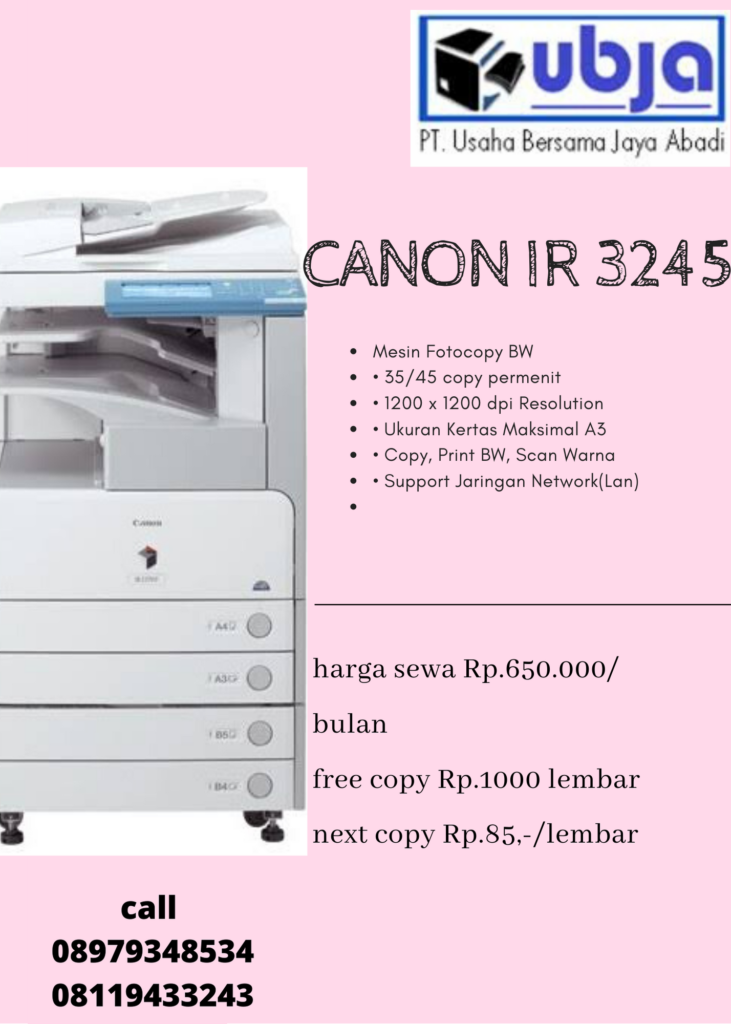 Sewa Mesin Fotocopy Jakarta Timur Pt Ubja Dealer Resmi Fotocopy Pt